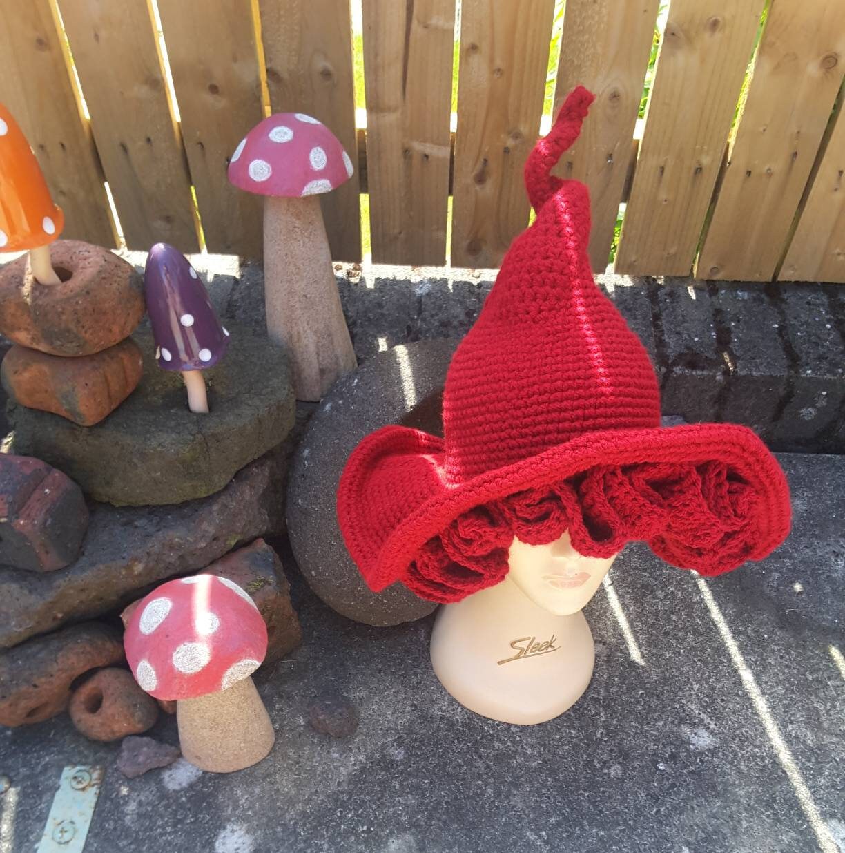 Twisted Toadstool Crochet Hat - Etsy UK