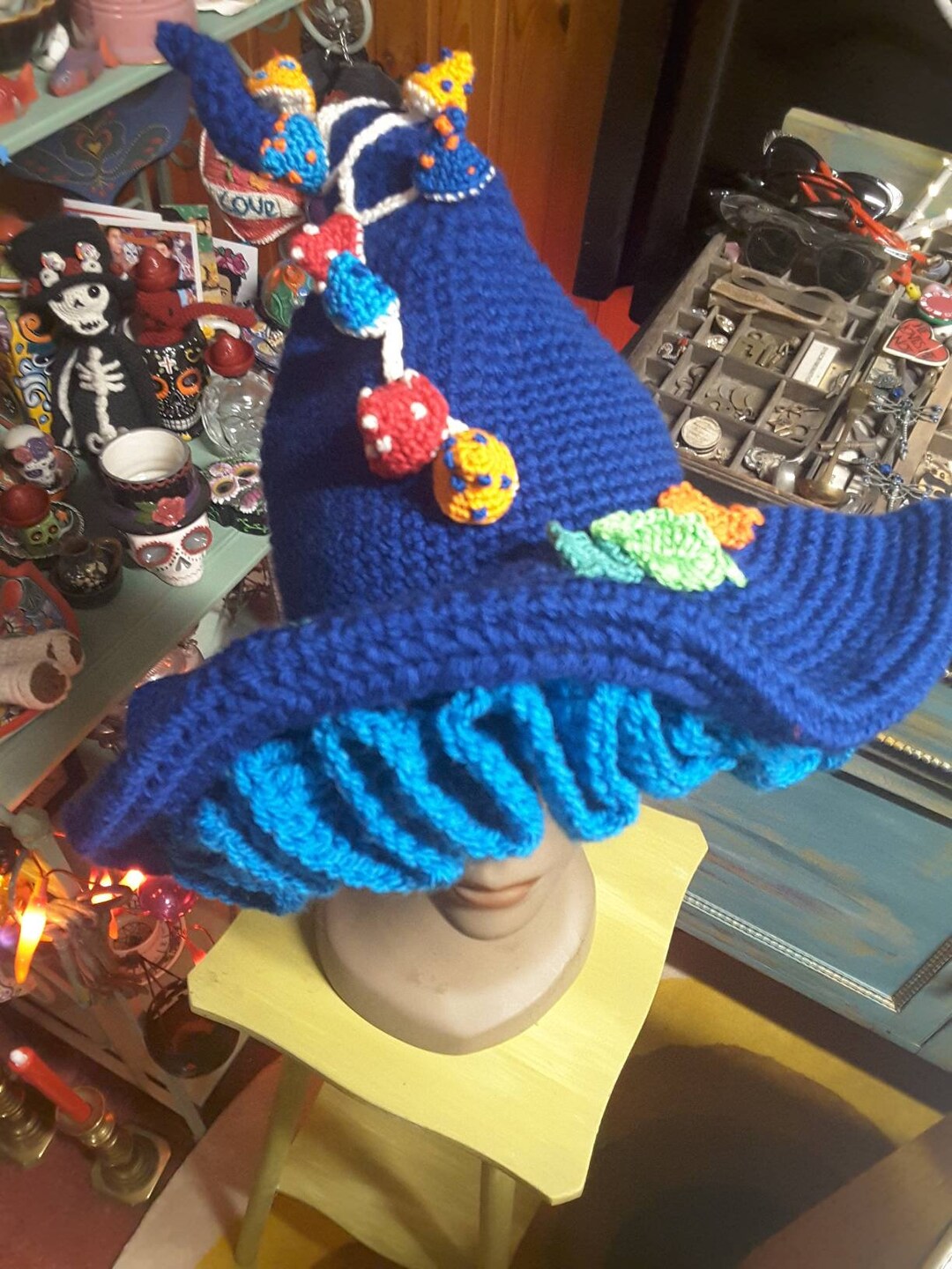 Twisted Toadstool Crochet Hat - Etsy UK