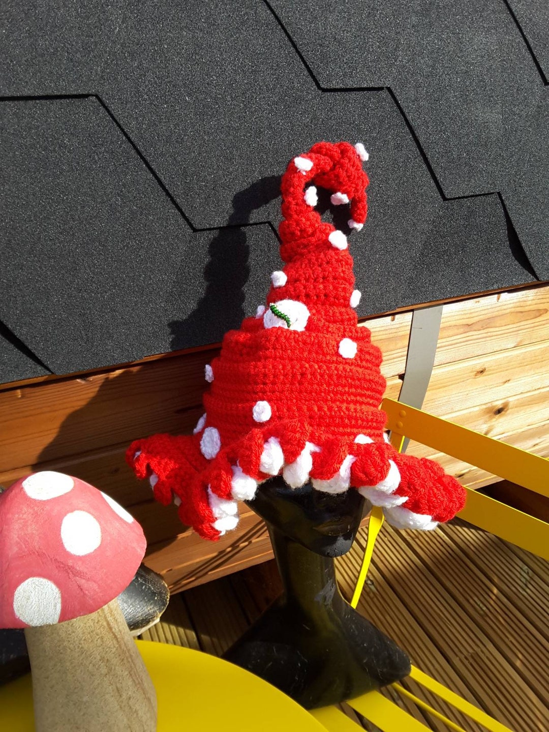 Twisted Witch Crochet Hat Toadstool Version Double Gills - Etsy