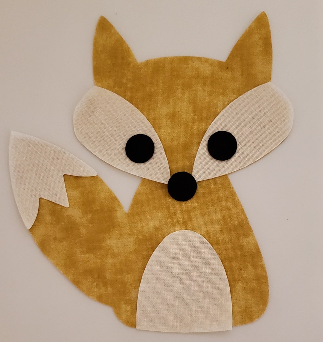 NO SEW Freddie the Fox Die-cut Pre-fused PERMENANT Appliqué - Etsy
