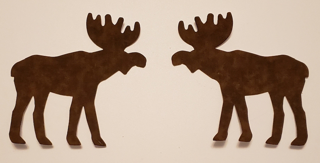 NO SEW 4 Pack Moose Die-cut Pre-fused PERMENANT Appliqué - Etsy