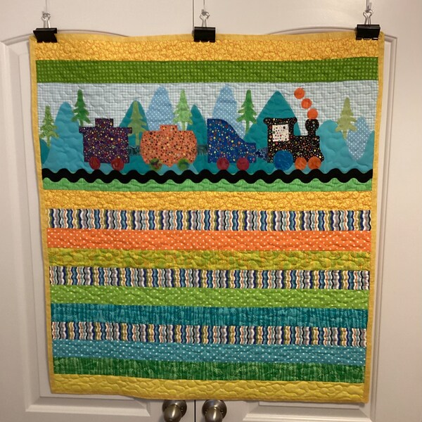 Train Quilt - Etsy
