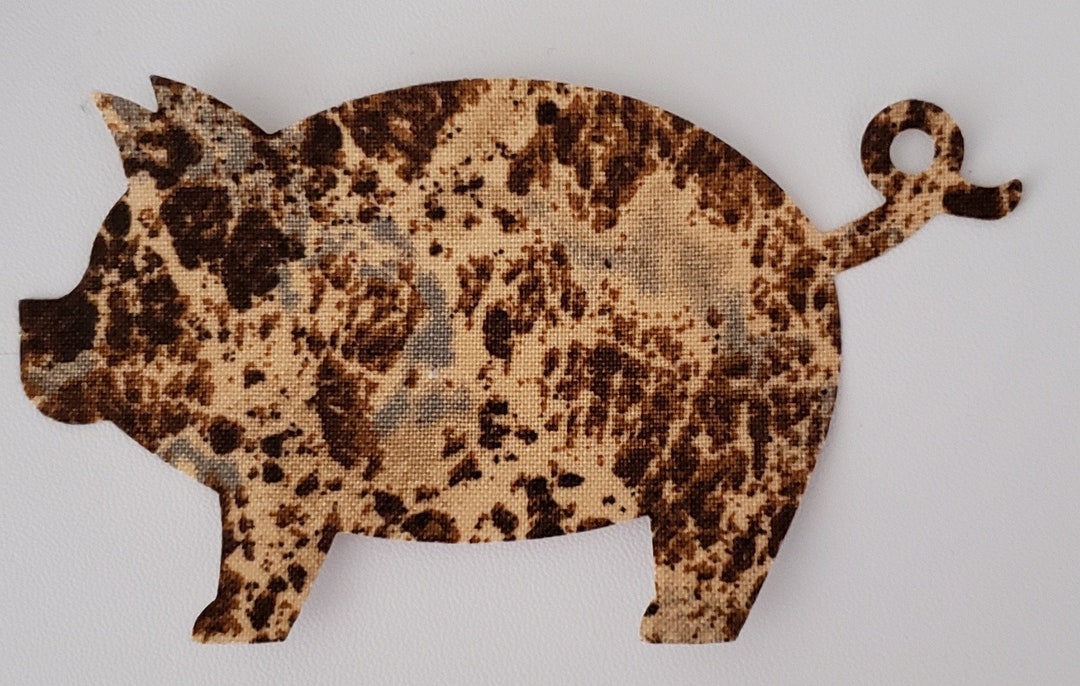 NO SEW 6 Pack of Pigs Die-cut Pre-fused PERMENANT Appliqué or Sew on ...
