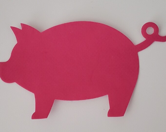 NO SEW 4 Pack of Pigs Die-cut Pre-fused PERMENANT Appliqué - Etsy