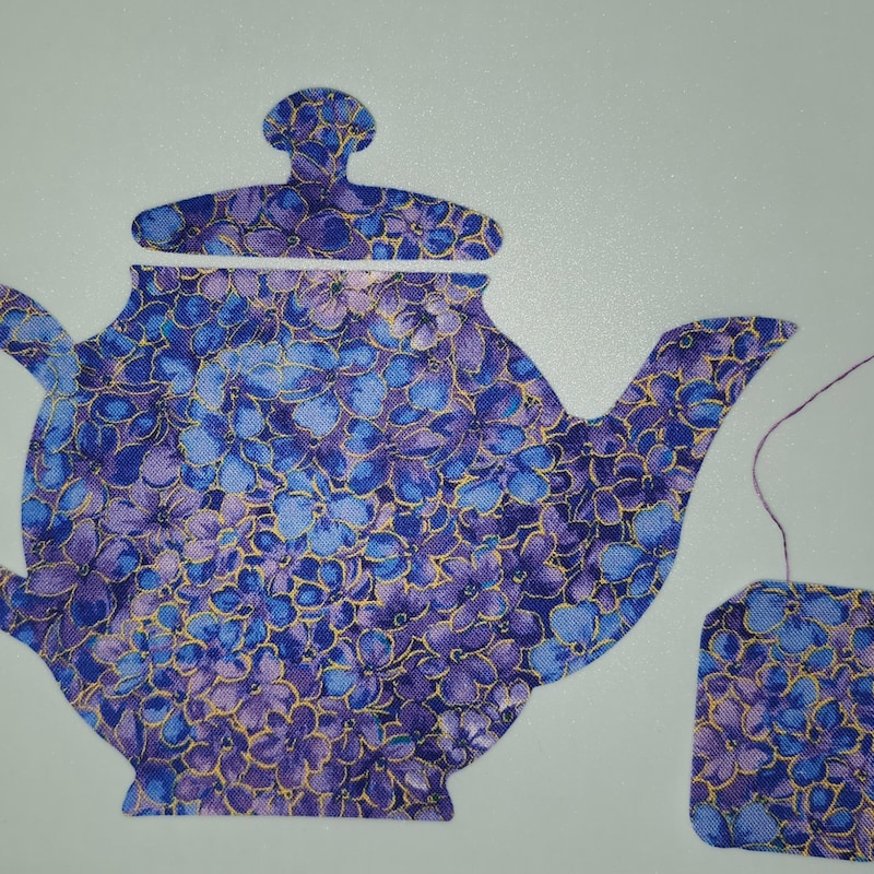 Teapot Applique - Etsy