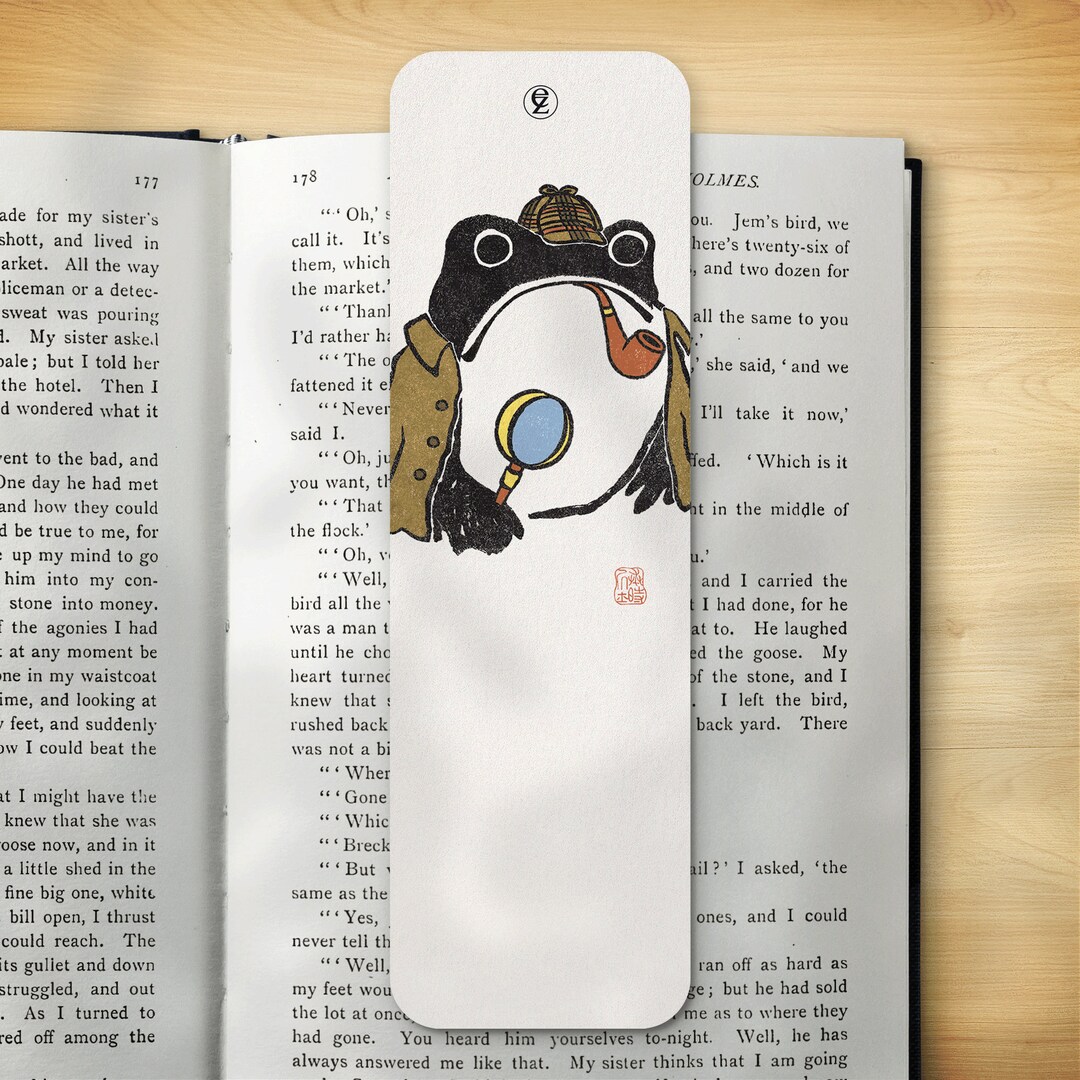 Japanese Bookmark Sherlock Ezen Frog - Etsy