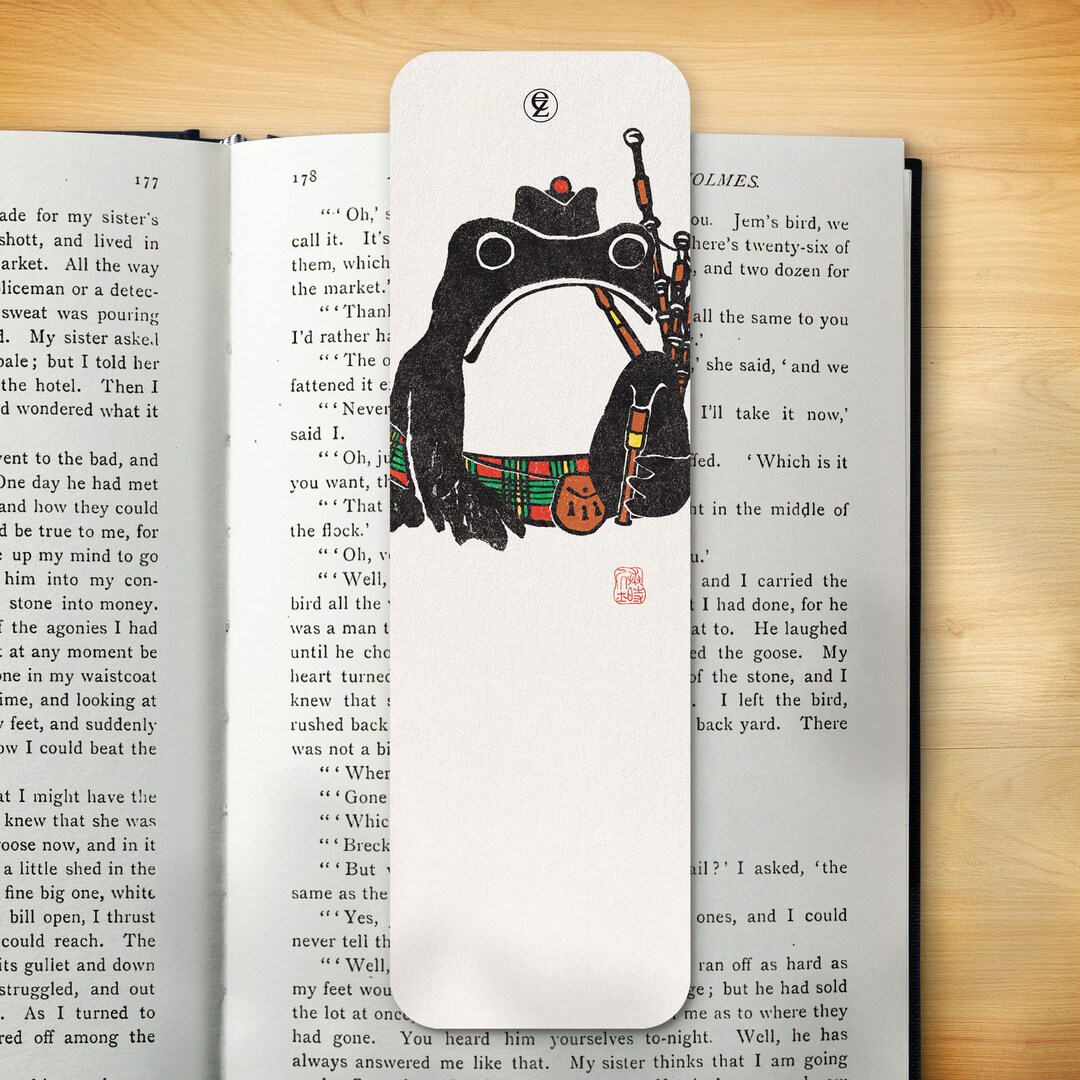 Japanese Bookmark - Scottish Ezen Frog - Etsy UK