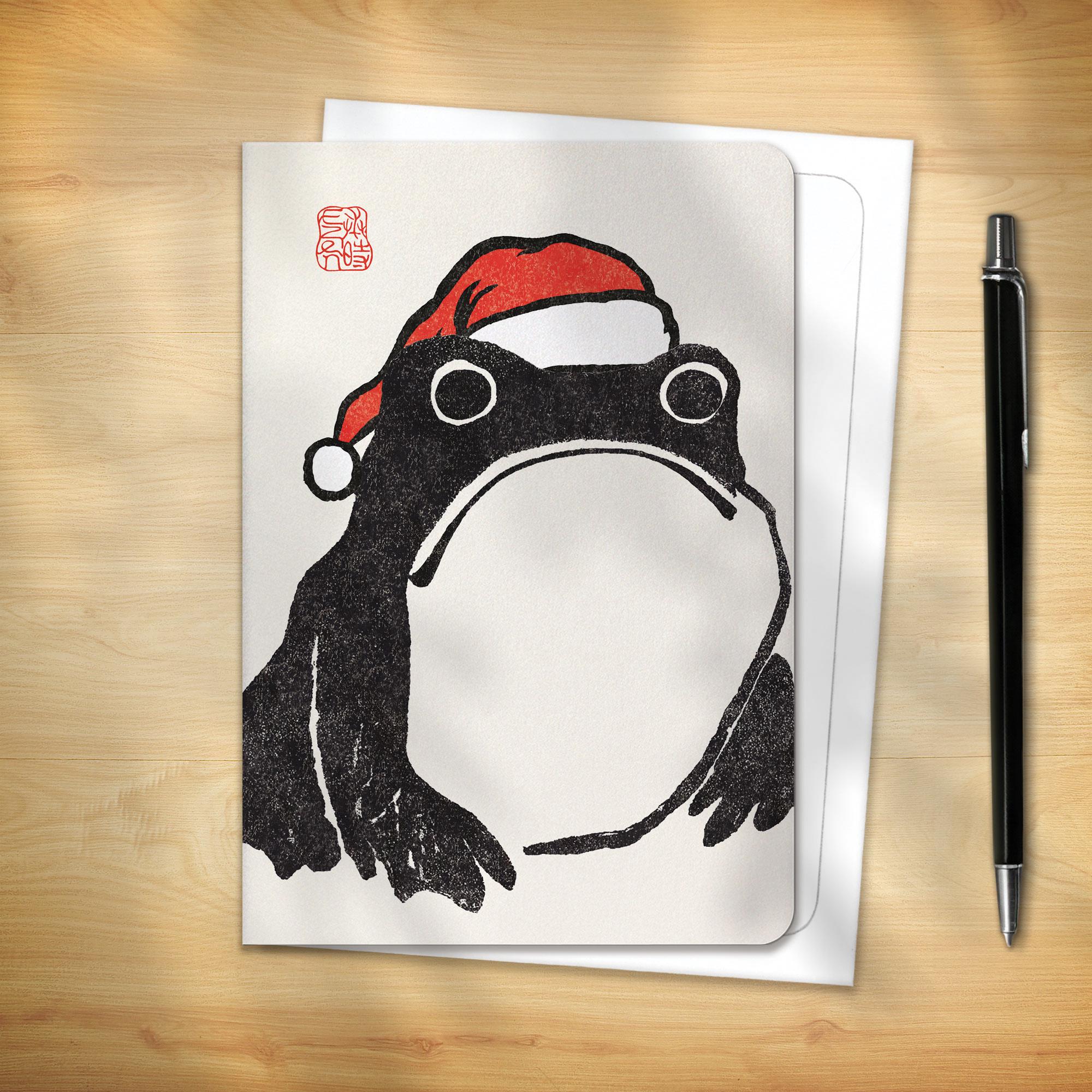 Christmas Frog Card – Festive Greeting With Envelope - Etsy