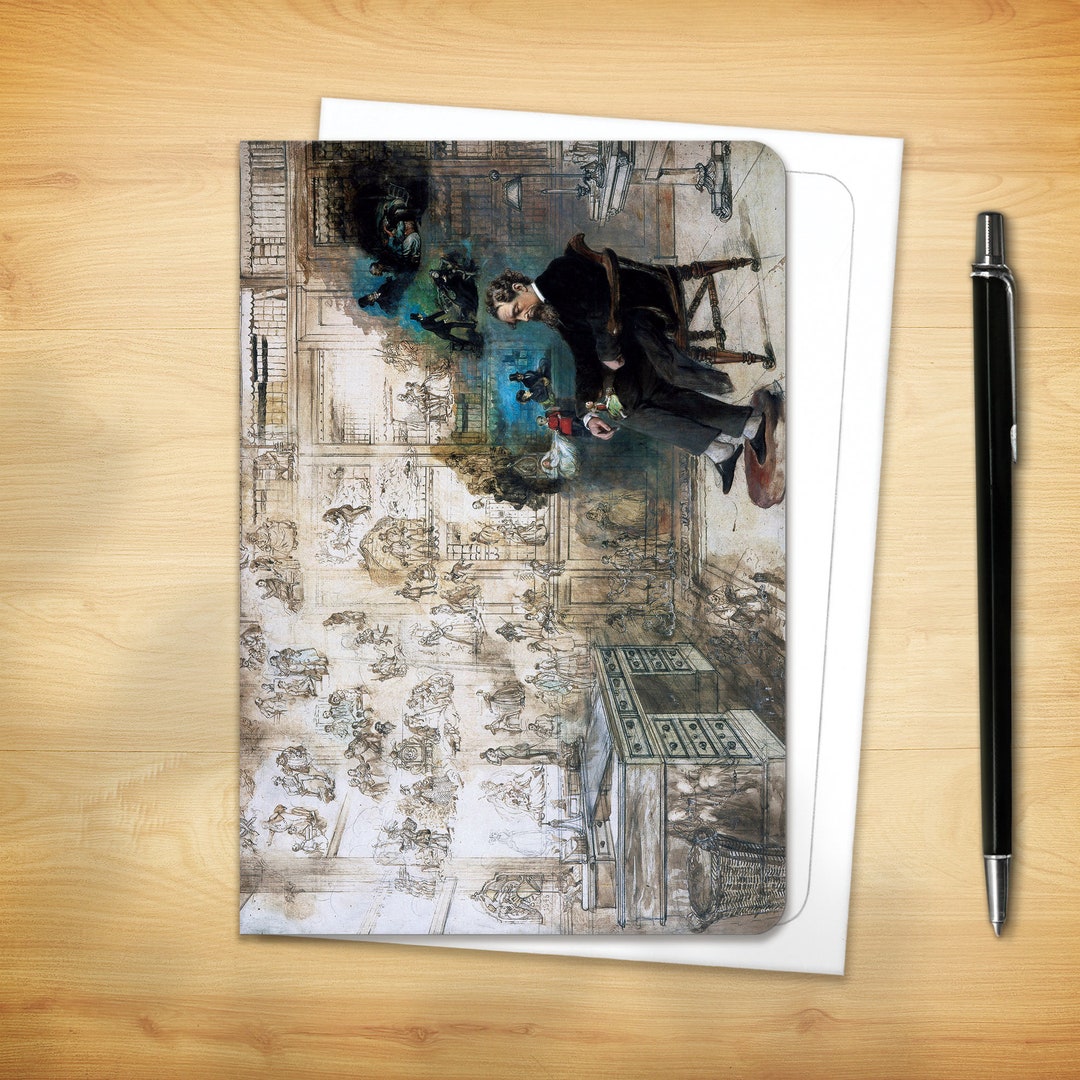 Classic Greeting Card - Dickens' Dream by Robert William Buss - Etsy