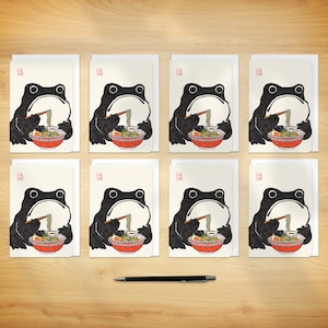 Japanese Greeting Card - Ramen Ezen Frog - Etsy Canada