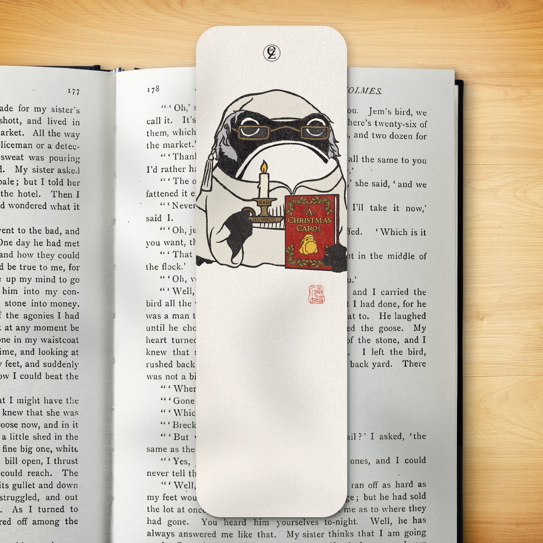 Christmas Bookmark Scrooge Ezen Frog - Etsy UK