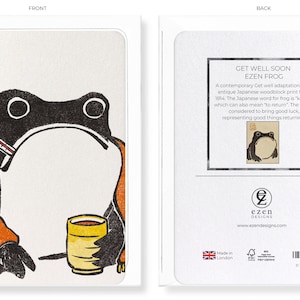 Japanese Get Well Soon Card - Ezen Frog (for Him Her Them) - Etsy