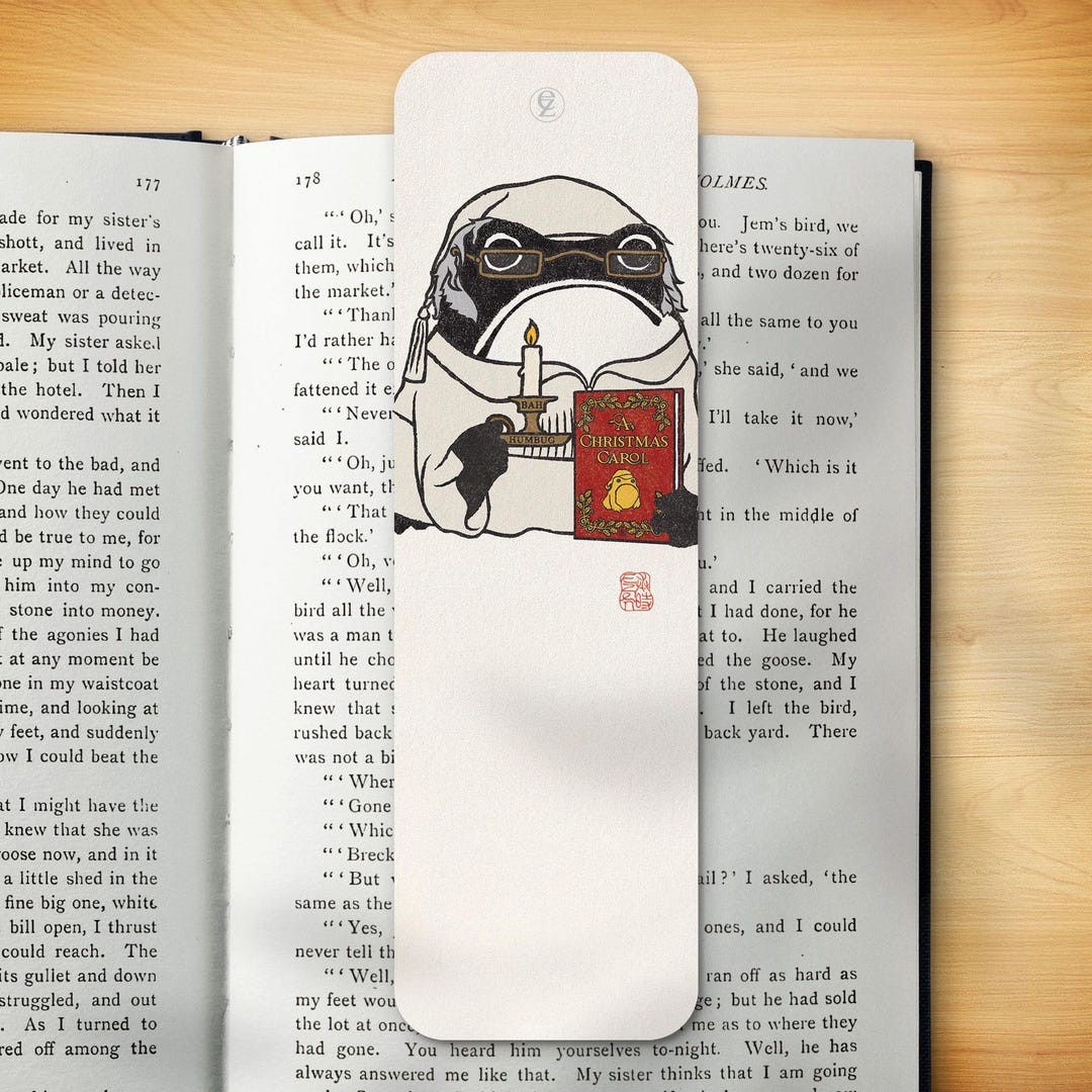 Christmas Bookmark - Scrooge Ezen Frog - Etsy