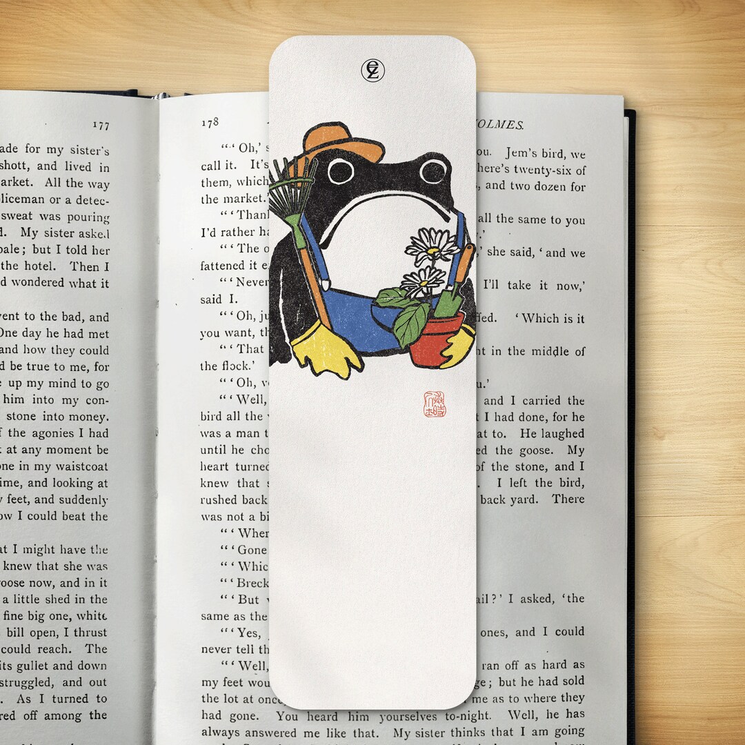 Japanese Bookmark Gardener Ezen Frog - Etsy
