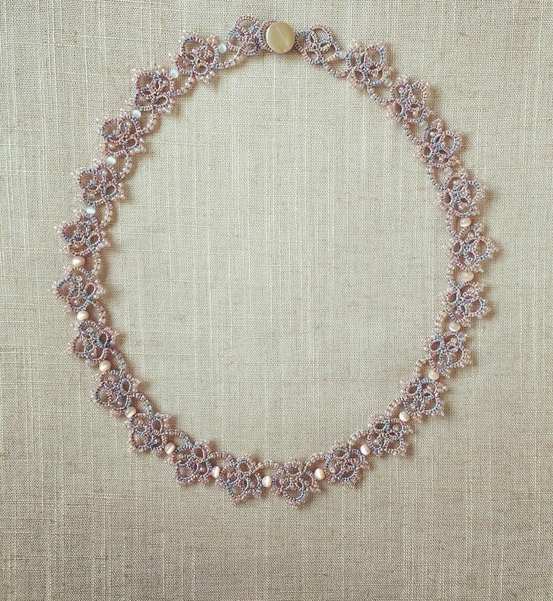 Tatting Lace Bracelet Pdf Pattern (baroque Pearl Tiara) - Etsy