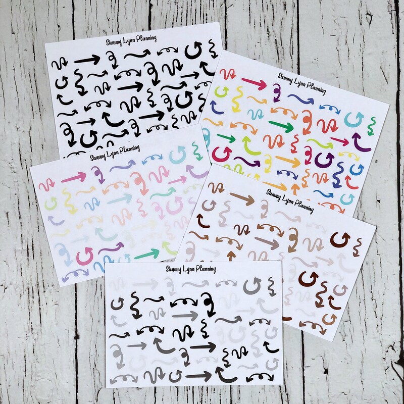 Arrow Stickers - Etsy