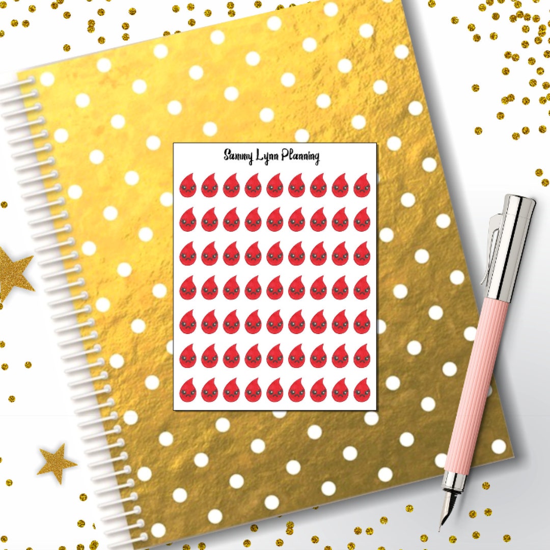 Period Tracker/time of the Month Planner Stickers - Etsy
