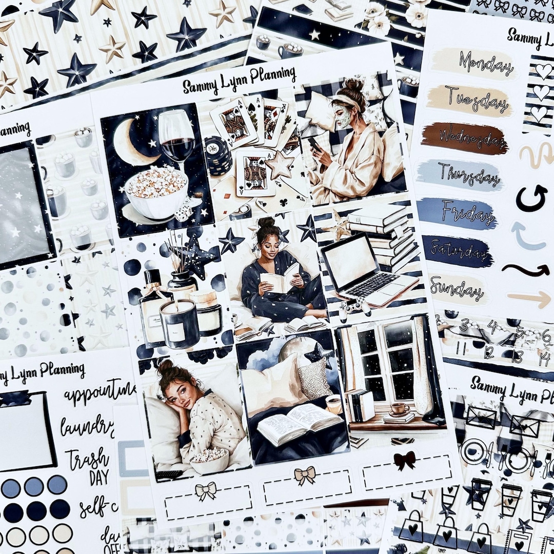 Cozy Evening Sticker Kit/a La Carte - Etsy