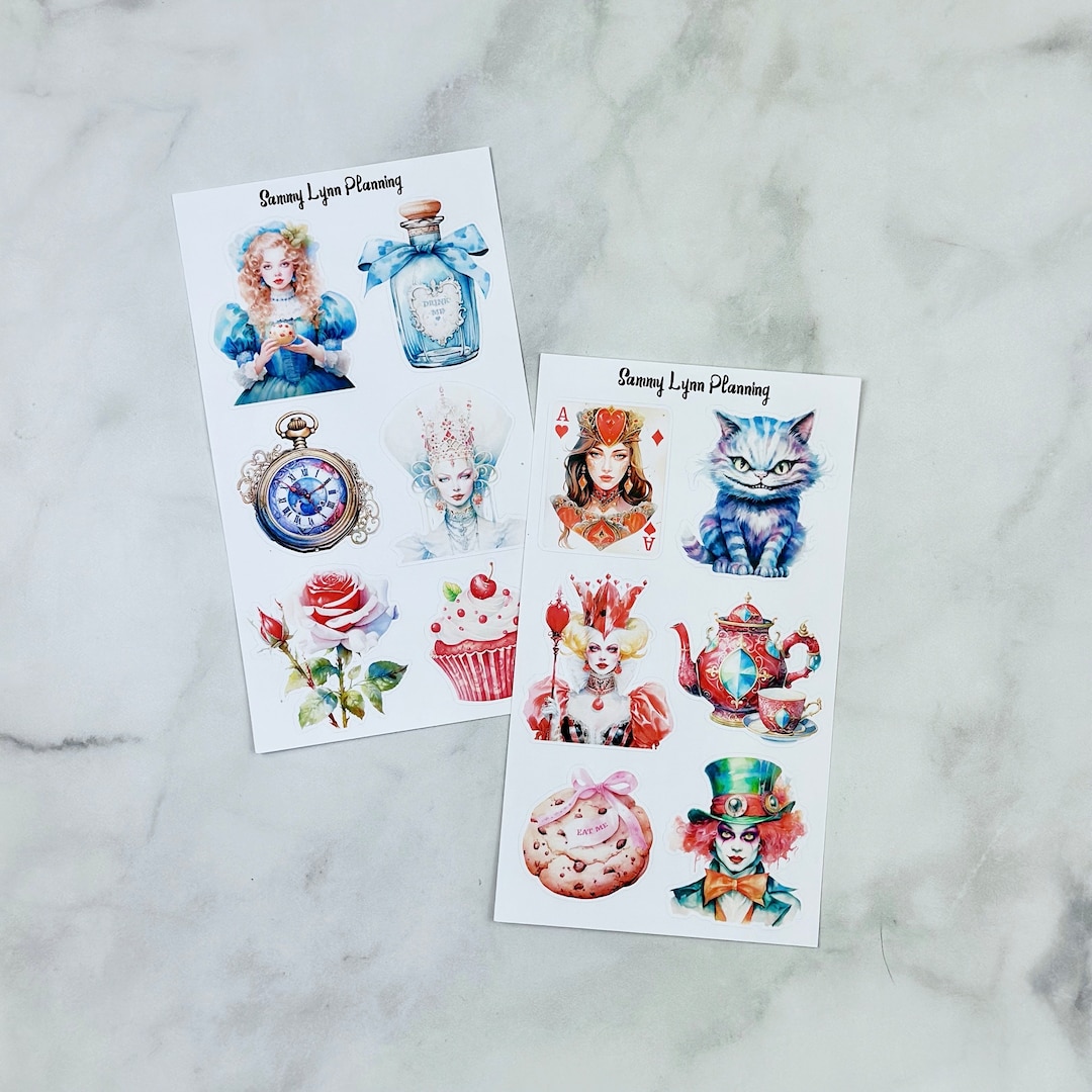 Alice Deco Stickers - Etsy