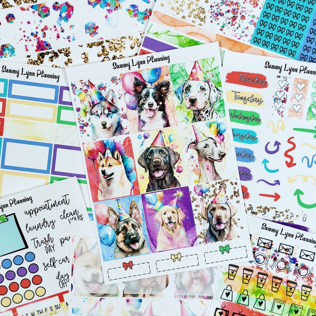 Birthday Pups Sticker Kit/a La Carte - Etsy
