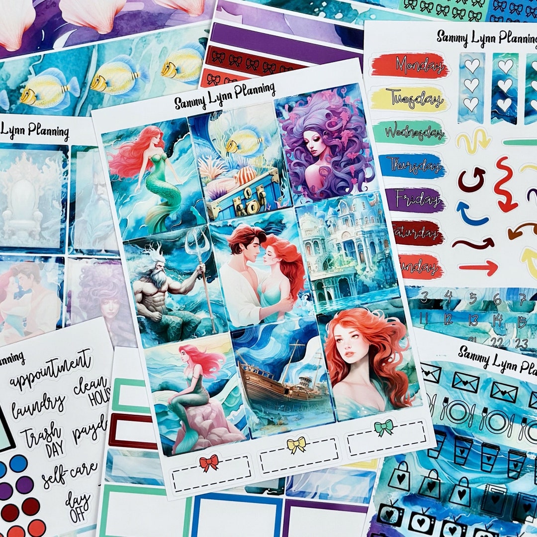 Ariel Weekly Sticker Kit/a La Carte - Etsy