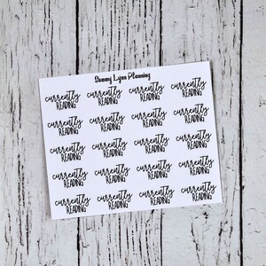 Script Planner Stickers - Reading (currently Reading, Finished Reading ...