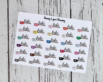 Printable Vintage BAKING Stickers Digital File Instant - Etsy