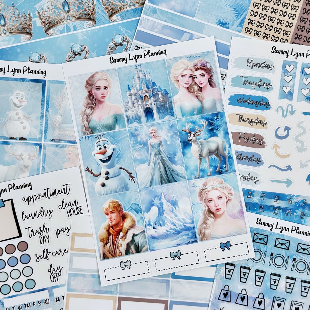 Elsa Weekly Sticker Kit/a La Carte - Etsy
