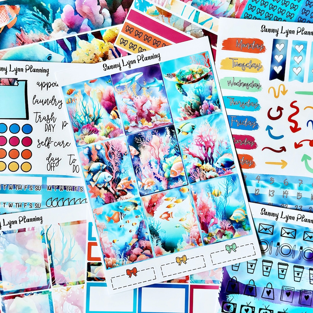 Tropical Reef Sticker Kit/a La Carte - Etsy