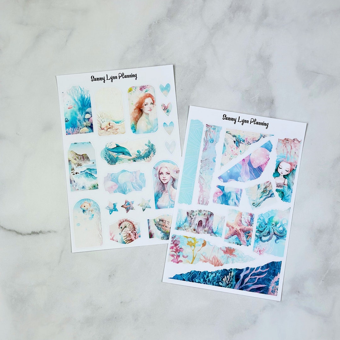 Deep Sea Journaling Kit - Journal Stickers | Decorative Planner Kit - Etsy