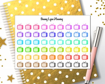 Large TV Planner Stickers TV Stickers Televison Stickers TV Show ...