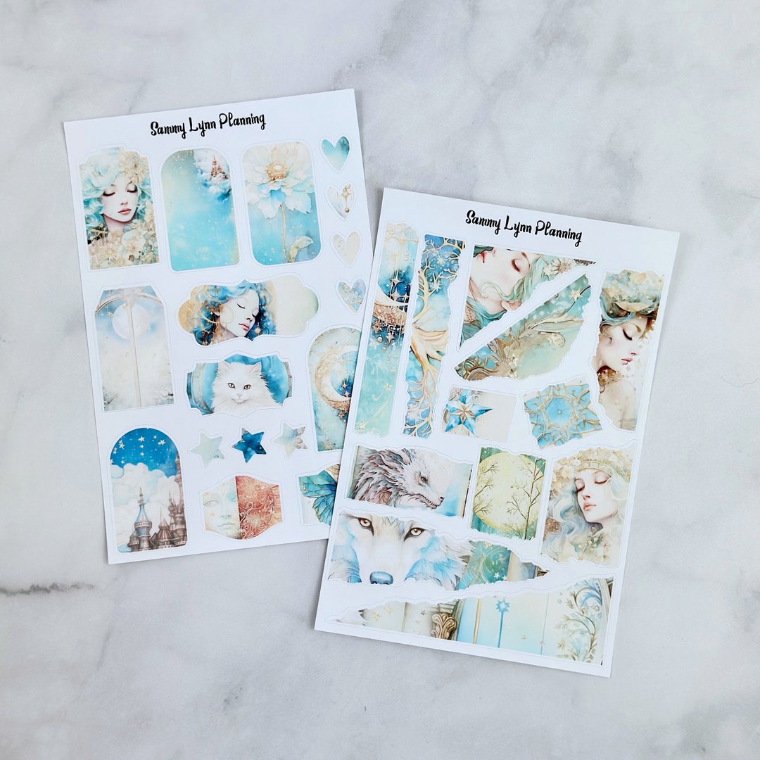 Moonlight Journaling Kit - Journal Stickers | Decorative Planner Kit - Etsy