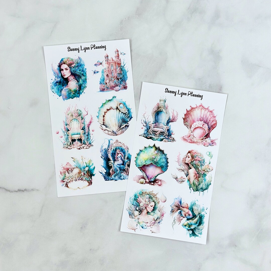 Mermaid Deco Stickers - Etsy
