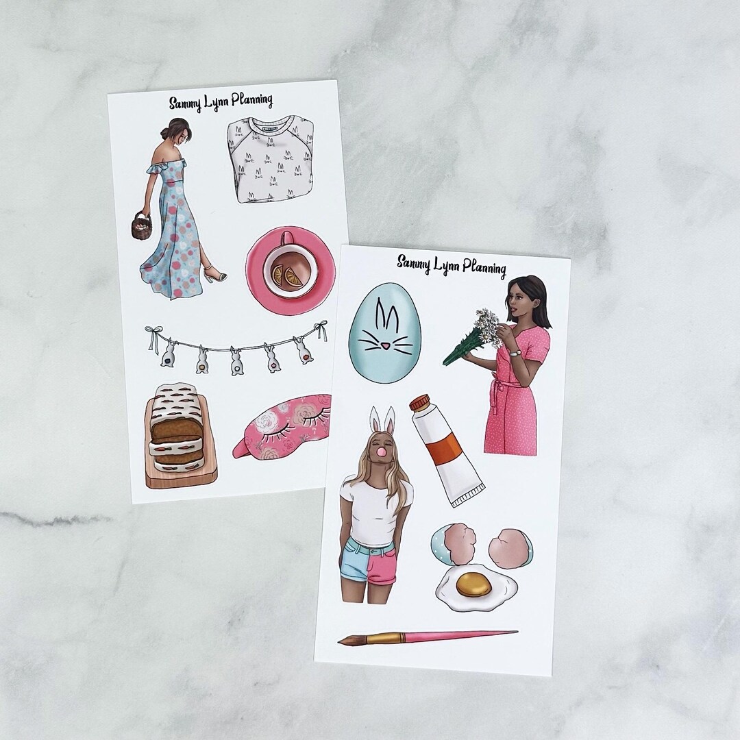 Hoppy Easter Deco Stickers - Etsy