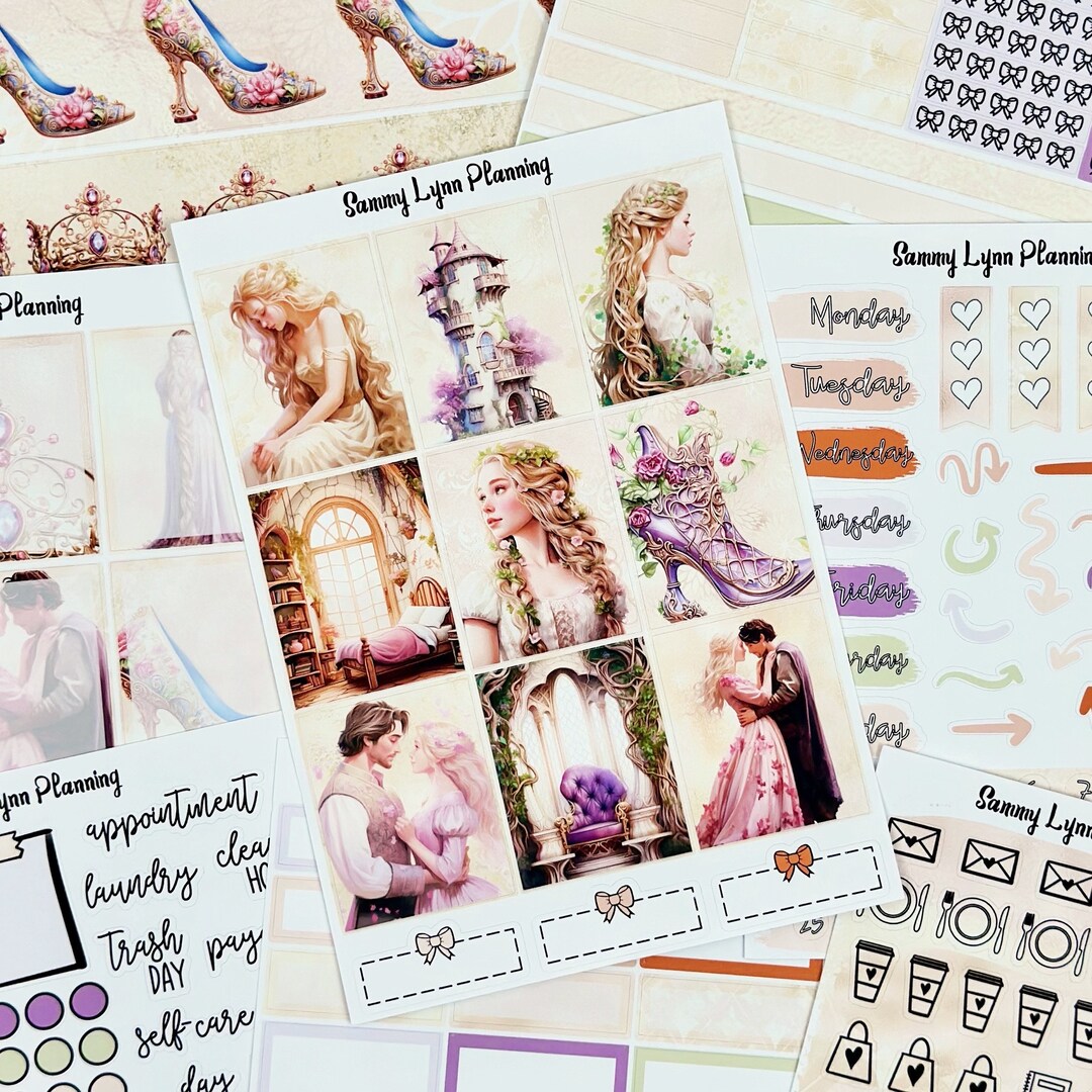Rapunzel Weekly Sticker Kit/a La Carte - Etsy
