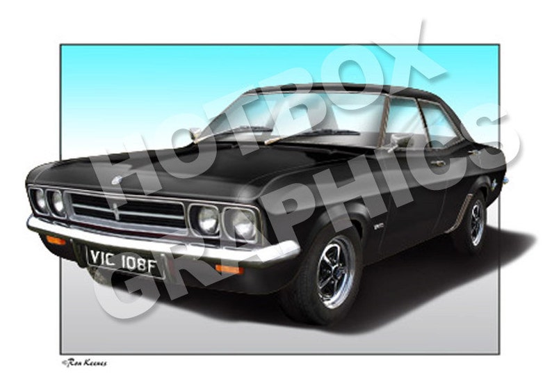 Personalised Illustration of Your Vauxhall Victor FD VX490 - Etsy