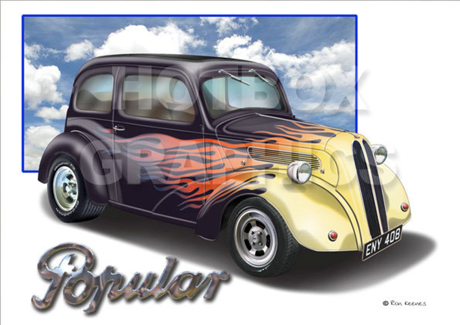 Personalised Illustration of Your Ford Popular 103E - Ford Pop - Ford ...