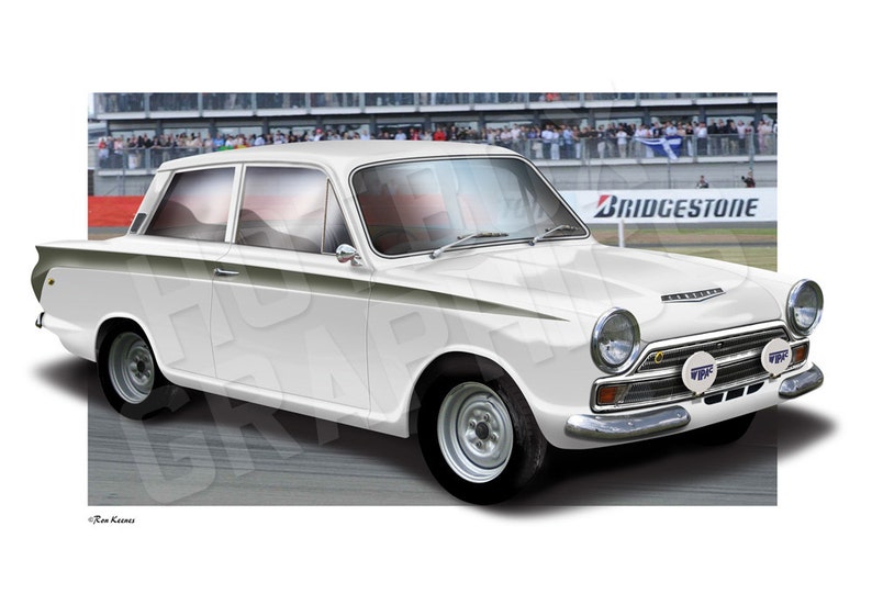 Personalised Illustration of Your Ford Cortina MK1 or MK2 - Etsy UK