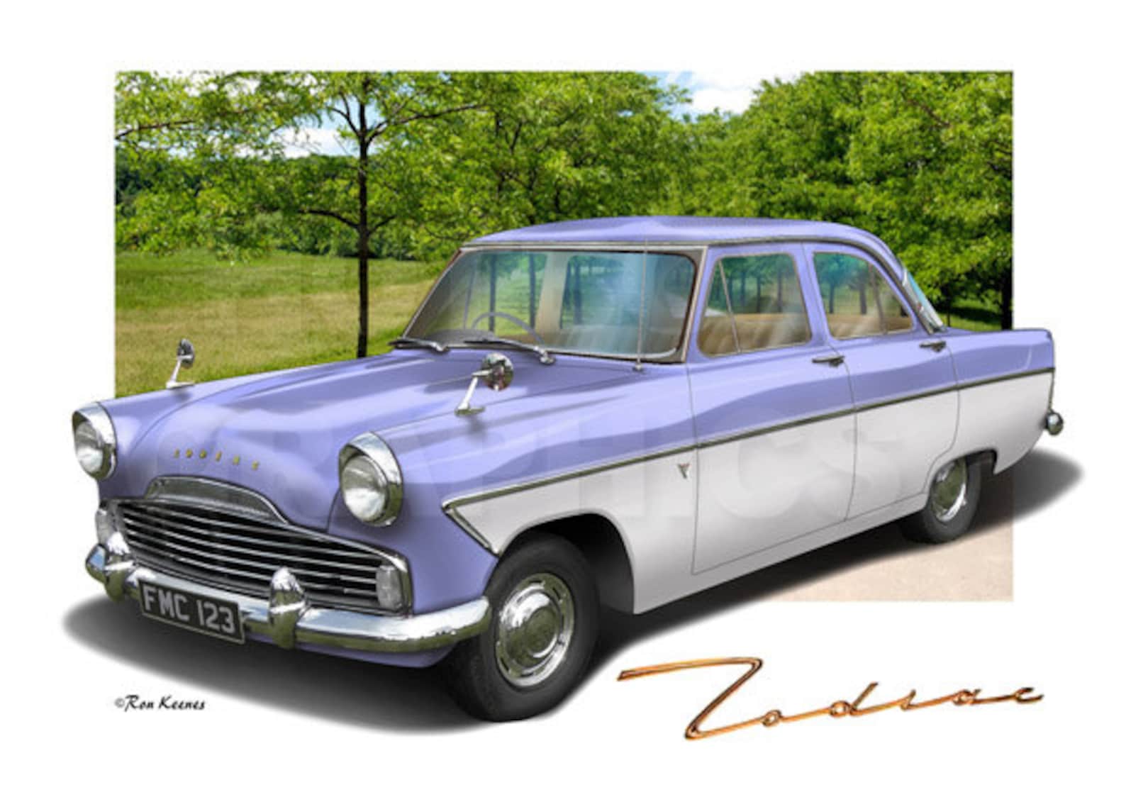 Personalised Illustration of Your Ford Mk2 Consul Zephyr Zodiac - Etsy ...