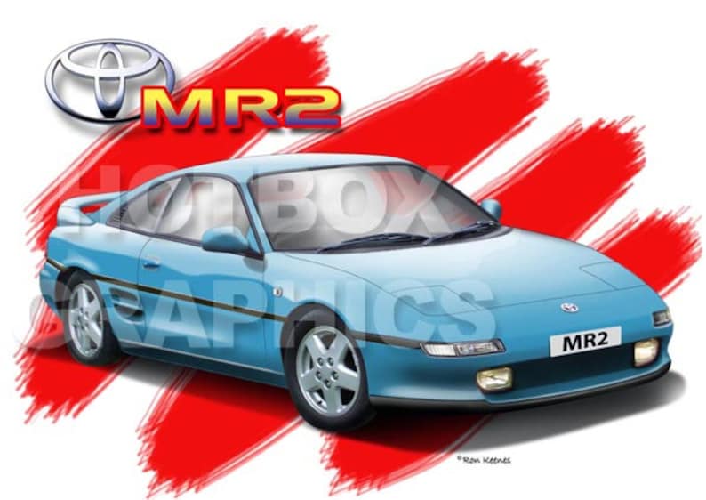 Personalised Illustration of Your Toyota MR2 | Etsy
