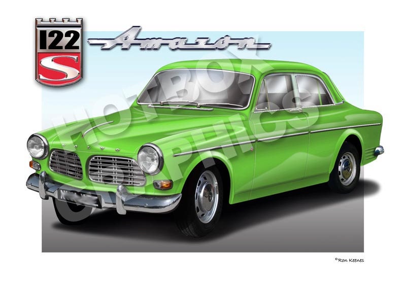 Personalised Illustration of Your Volvo Amazon - Etsy UK