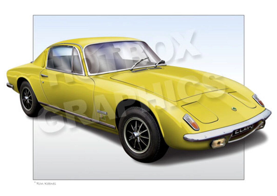 Personalised Illustration of Your Lotus Elan 2+2 - Etsy