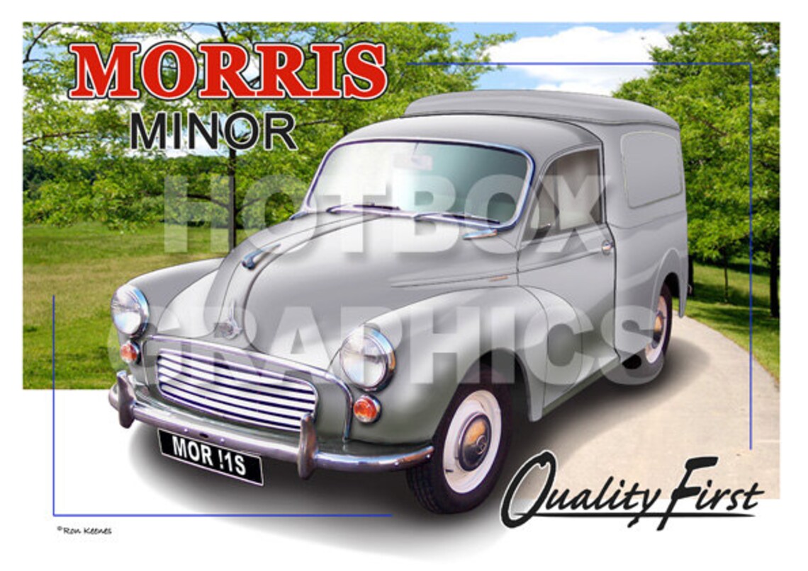 Personalised Illustration of Your Morris Minor Morris 1000 - Etsy