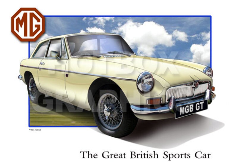 Personalised Illustration of Your MGB MGBGT MGC | Etsy