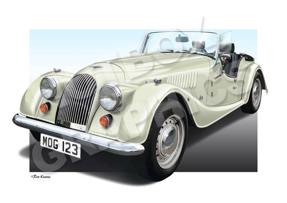 Personalised Illustration of Your Morgan Plus 4 1960 | Etsy