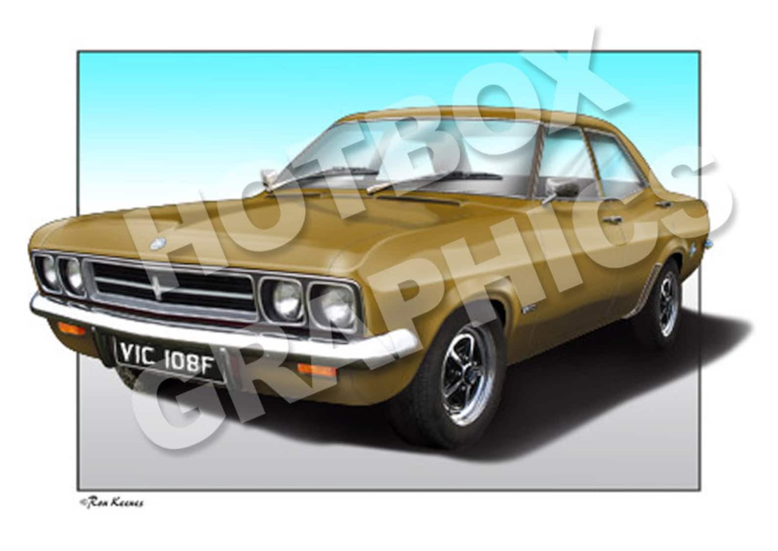 Personalised Illustration of Your Vauxhall Victor FD VX490 - Etsy