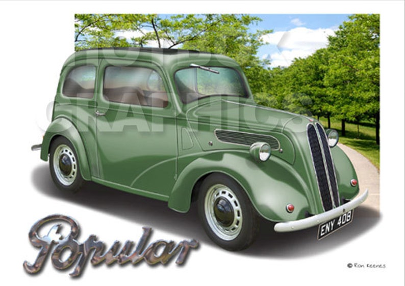 Personalised Illustration of Your Ford Popular 103E - Ford Pop - Ford ...