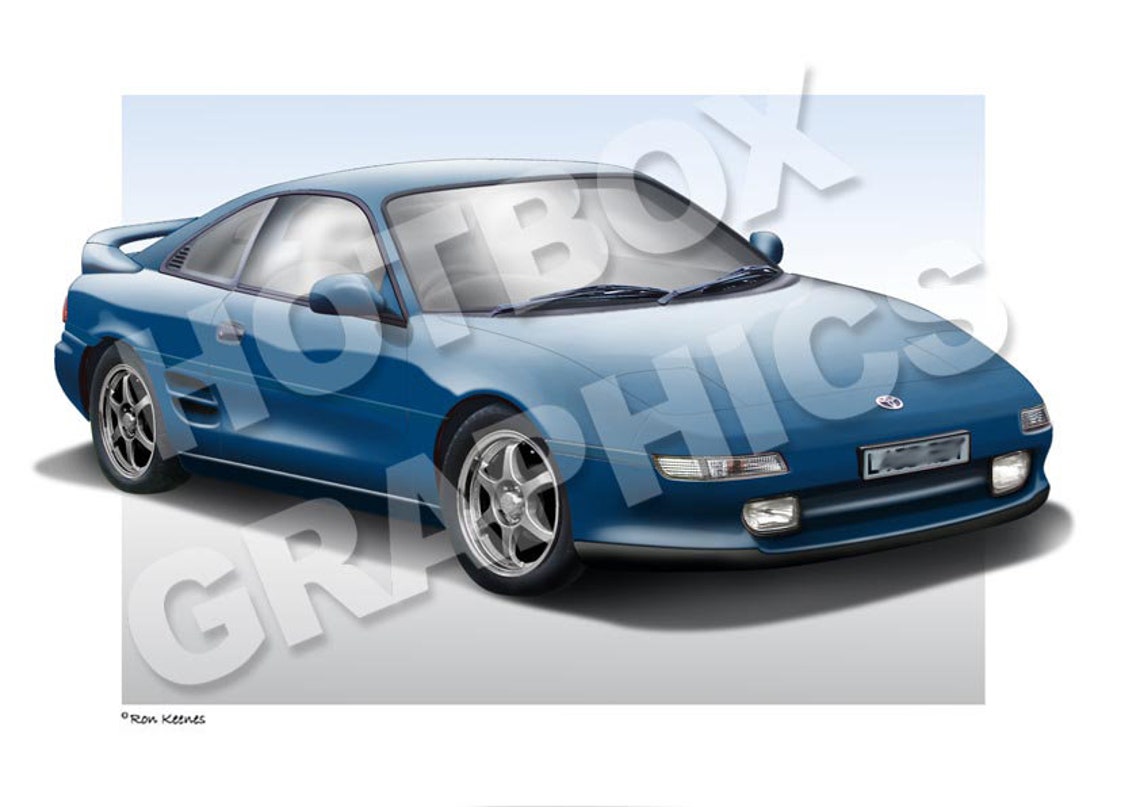Personalised Illustration of Your Toyota MR2 - Etsy