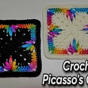 Crochet Picasso’s Granny Square Pattern - Etsy