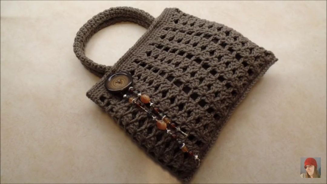 Crochet Easy Shell Stitch Handbag Purse Pattern DIGITAL DOWNLOAD ONLY ...